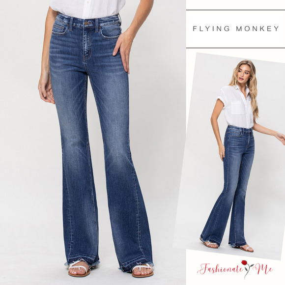 Flying Monkey | Jeans | Flying Monkey Darker And Darker High Rise Flare ...
